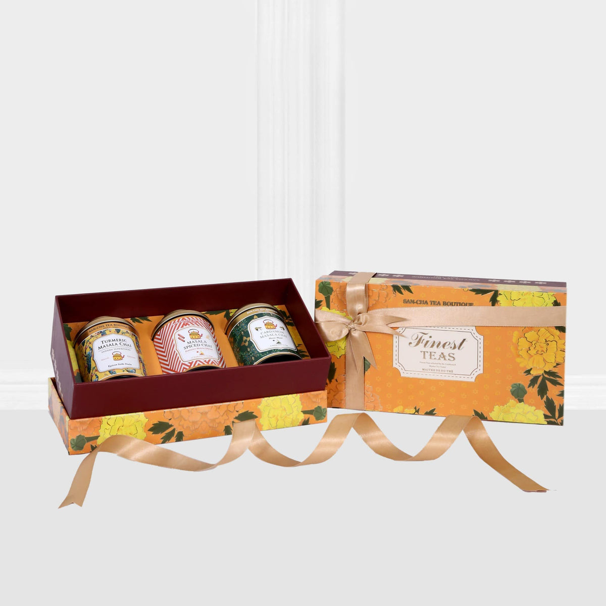 Curated Chai Gift Box – Masala, Cardamom & Turmeric Tea Selection ...