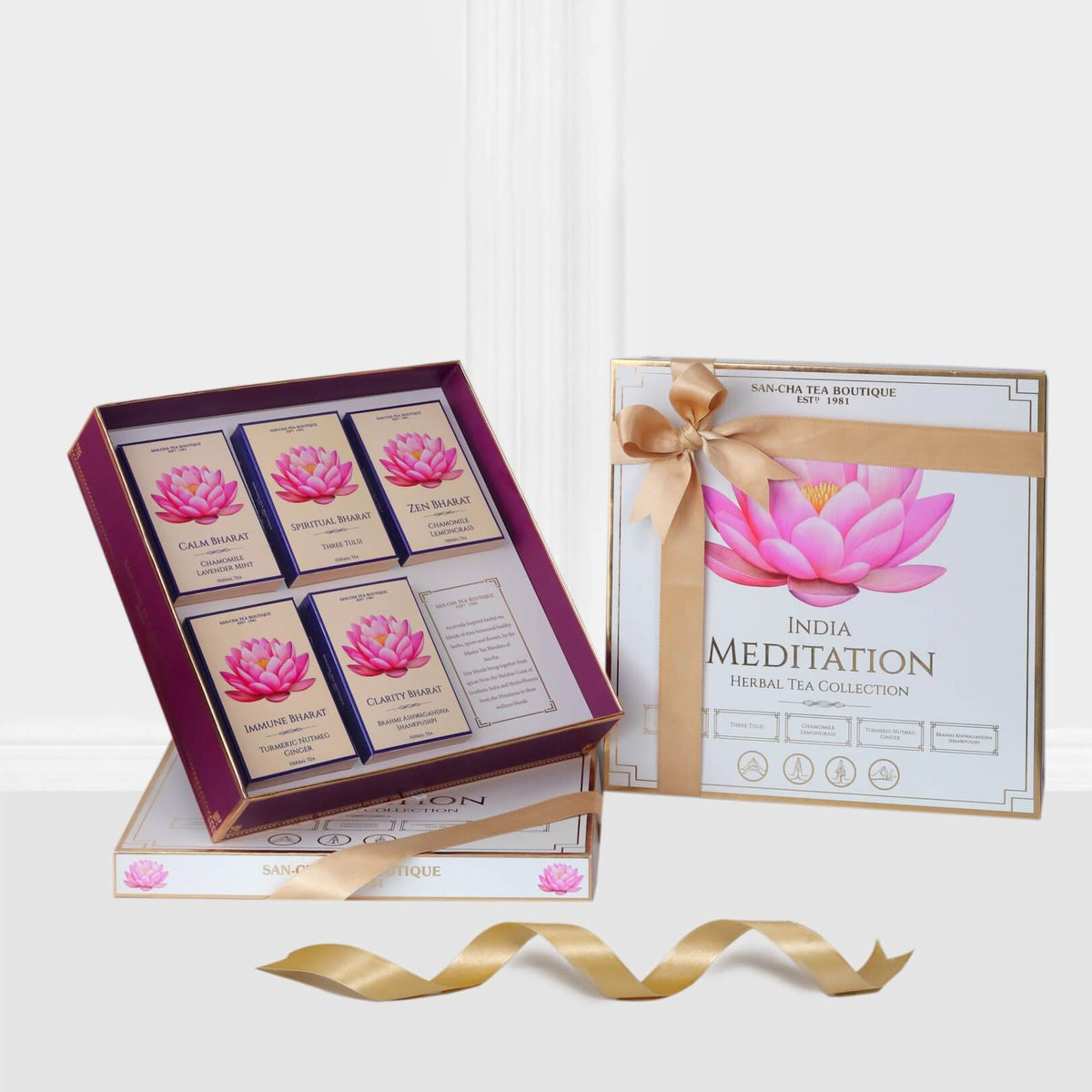 India Meditation Herbal Tea Collection | 5 Caffeine-Free Ayurvedic ...