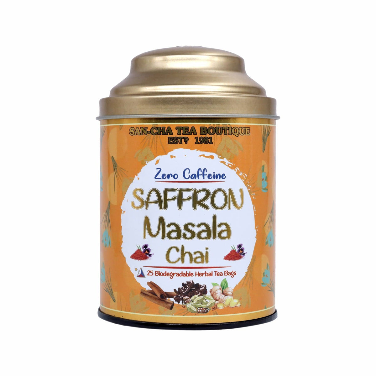 Royal Saffron Masala Chai – Caffeine Free Herbal Blend – Sancha Tea ...