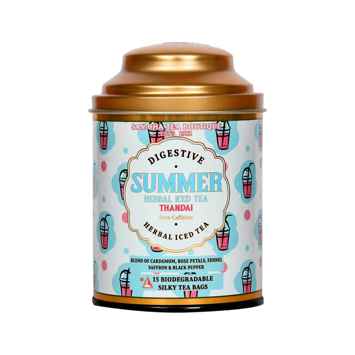 Summer Digestive Thandai – Herbal Iced Tea Bags | Caffeine-Free ...