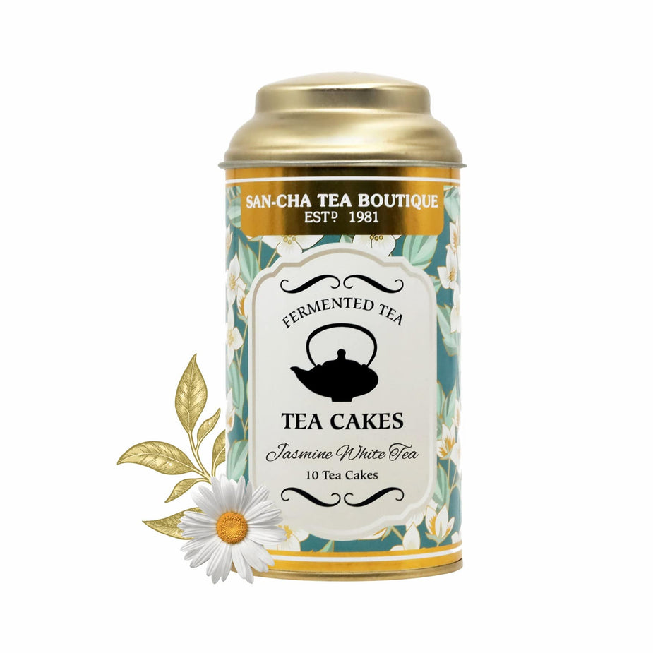 Jasmine White Tea Cakes | Yunnan Compressed White Tea – Sancha Tea ...