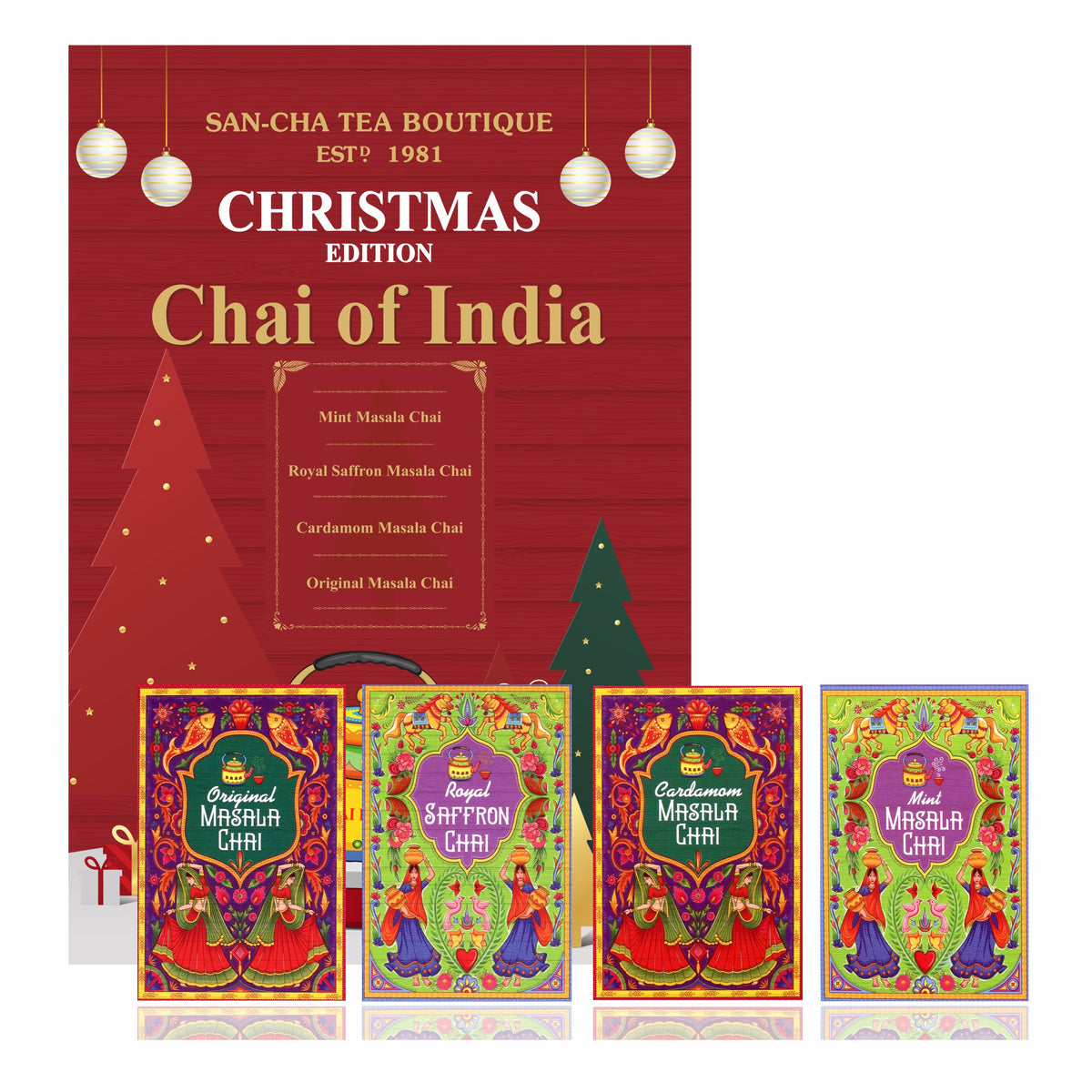 Chai of India – Christmas Edition Masala Chai Gift Box | Sancha Tea ...